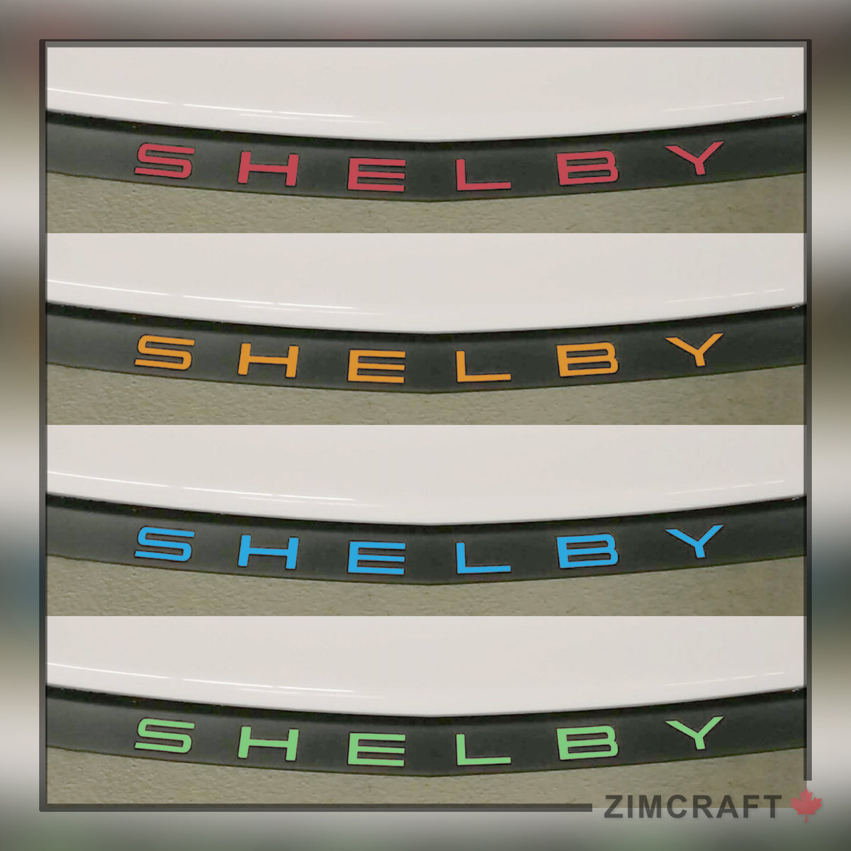 GT350 Front Splitter Letters – zimcraft